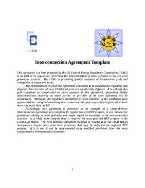 Interconnection Agreement Template Doc Template | pdfFiller