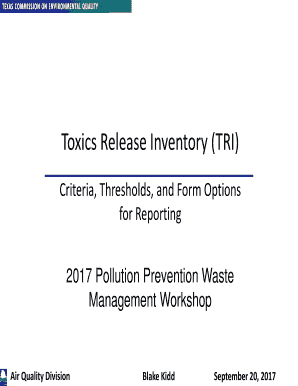 Fillable Online Toxics Release Inventory (TRI) Fax Email Print - pdfFiller