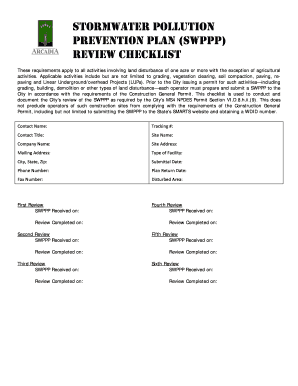 Fillable Online prevention plan (SWPPP) Fax Email Print - pdfFiller