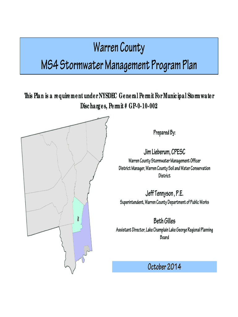 Fillable Online MS4 Stormwater Management Program Plan Fax Email Print ...