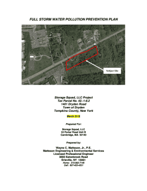 Fillable Online FULL STORM WATER POLLUTION PREVENTION PLAN Fax Email ...