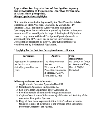fumigation register at pdf Doc Template | pdfFiller