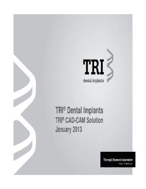 Fillable Online TRI Dental Implants Fax Email Print - pdfFiller
