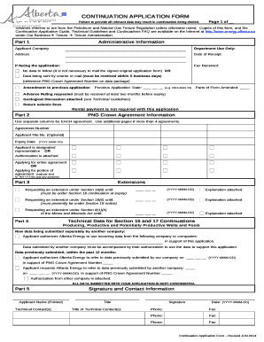 CONTINUATION APPLICATION Doc Template | pdfFiller