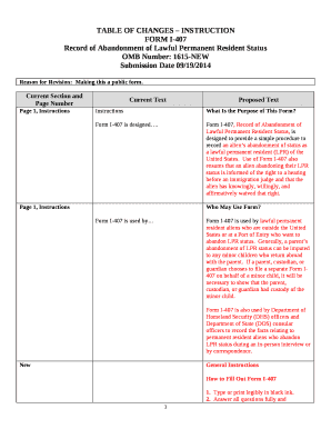 TABLE OF CHANGES INSTRUCTION Doc Template | pdfFiller