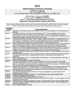 Fillable Online (Government Contract Clauses) Fax Email Print - pdfFiller