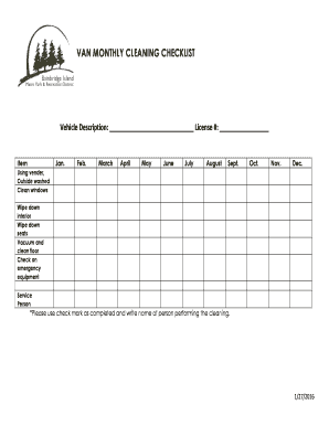 Fillable Online MICROSCOPE DAILY CLEANING CHECKLIST Fax Email Print ...