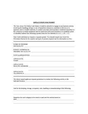 The New Jersey Fire Safety Code States: It shall be unlawful to engage ...