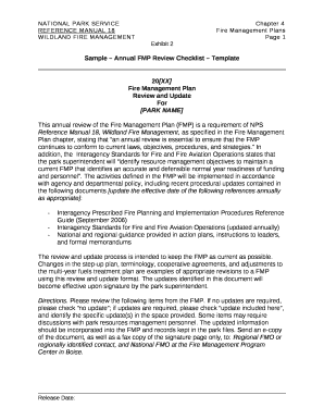 Sample Annual FMP Review Checklist Template Doc Template | pdfFiller