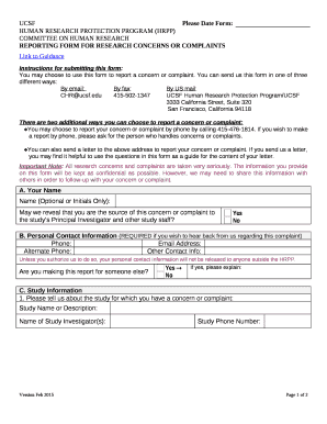 Human Research Protection Program (HRPP)U.S. Army Research ... - irb ucsf Doc Template | pdfFiller