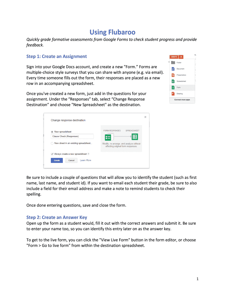 Fillable Online Using Flubaroo Fax Email Print - pdfFiller