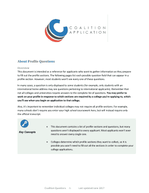 Fillable Online About Profile Questions Fax Email Print - pdfFiller
