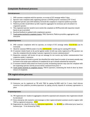 Fillable Online Complaint Redressal process: Fax Email Print - pdfFiller