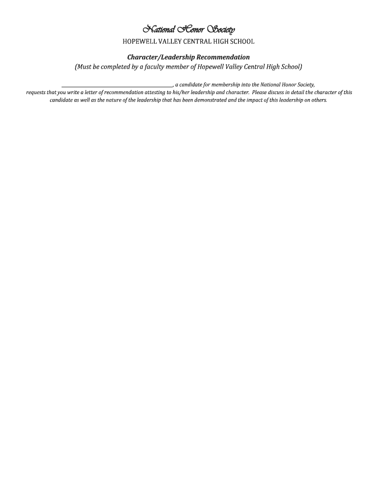 Fillable Online HOPEWELL VALLEY CENTRAL HIGH SCHOOL Fax Email Print - pdfFiller