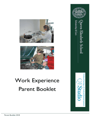 Fillable Online Parent Booklet 2018 Fax Email Print - pdfFiller