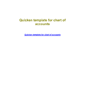 Fillable Online Quicken template for chart of accounts Fax Email Print ...