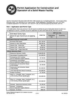 Permit Application for Construction and Operation of a Solid Waste ...
