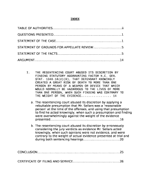 STATEMENT OF GROUNDS FOR APPELLATE REVIEW5 Doc Template | pdfFiller