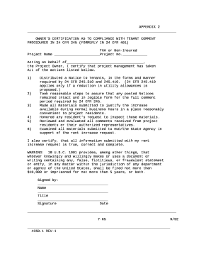 OWNER'S CERTIFICATION AS TO COMPLIANCE WITH TENANT COMMENT Doc Template ...