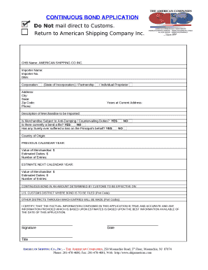 CHB Name: AMERICAN SHIPPING CO INC Doc Template | pdfFiller