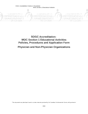SOGC Accreditation Application Doc Template | pdfFiller