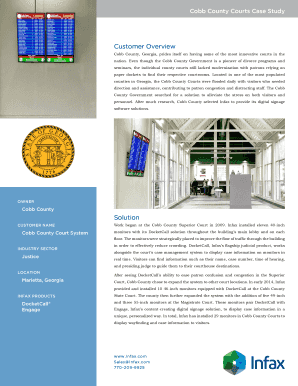 Fillable Online Cobb County Courts Case Study Fax Email Print - pdfFiller