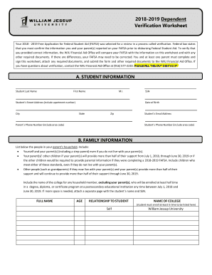 Fillable Online 2018-2019 Dependent Fax Email Print - pdfFiller