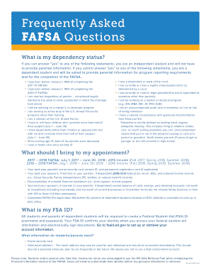 Fillable Online FAFSA Questions Fax Email Print - pdfFiller