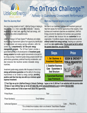 Fillable Online The OnTrack Challenge Fax Email Print - pdfFiller