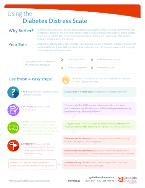 Fillable Online Diabetes Distress Scale Fax Email Print - pdfFiller