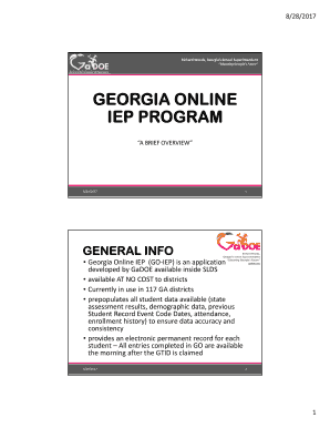 Fillable Online IEP PROGRAM Fax Email Print - pdfFiller