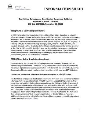 Fillable Online Dam Failure Consequence Classification Conversion ...