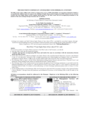 Fillable Online The Offer Letter Letter (Offer Letter Letter) is being ...