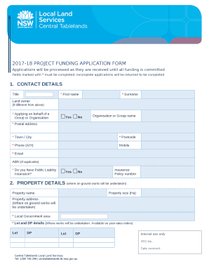 2017-18 Project FUNDING Application - centraltablelands lls nsw gov Doc ...
