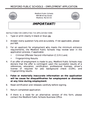 INSTRUCTIONS FOR COMPLETING THE APPLICATION : Doc Template | pdfFiller