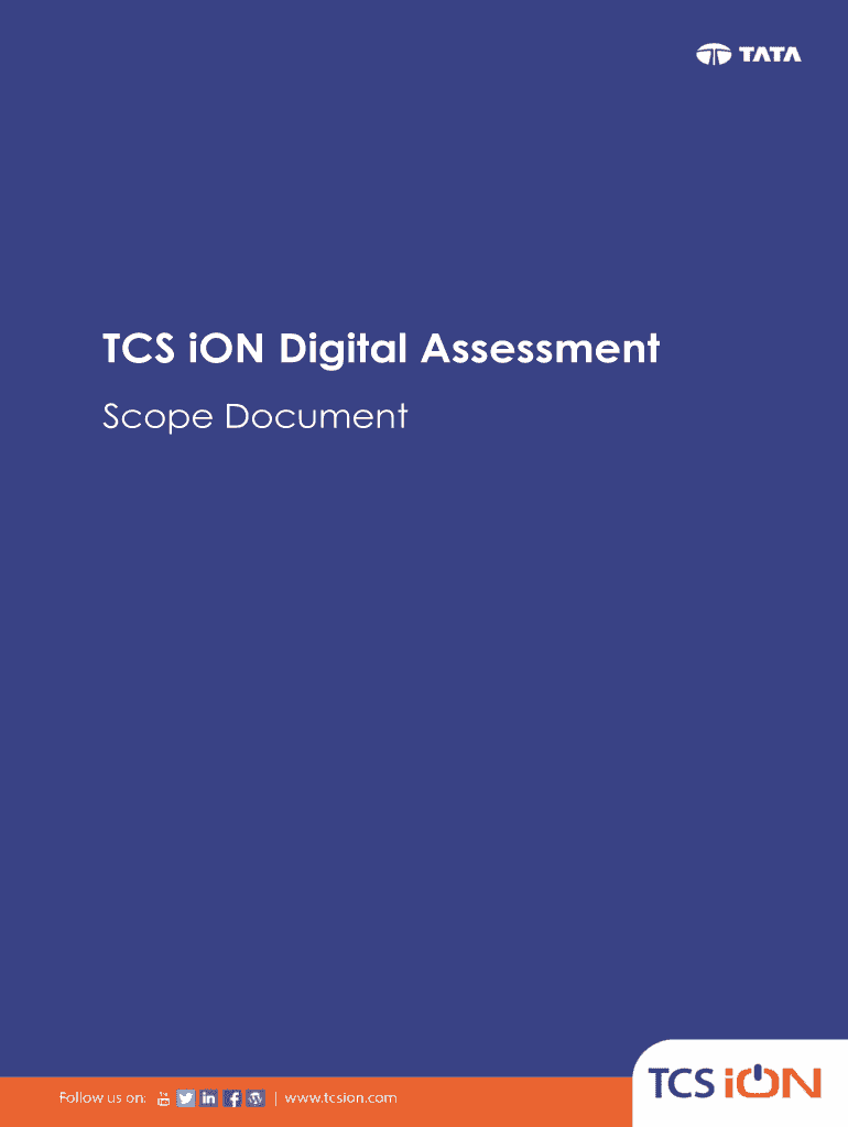 Fillable Online TCS iON Digital Assessment Fax Email Print - pdfFiller