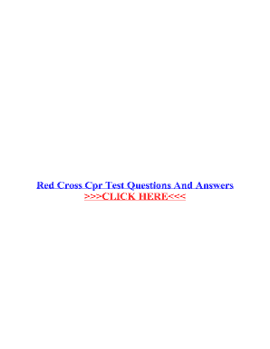 Fillable Online Red Cross Cpr Test Questions And Answers Fax Email ...