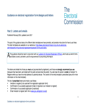 Guidance on electoral registration designs and letters Doc Template ...
