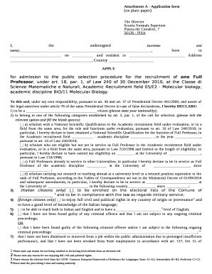 Attachment A - Application Doc Template | pdfFiller