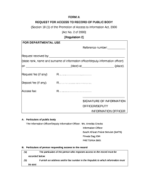 (Section 18 (1) of the Promotion of Access to Ination Act, 2000 Doc ...