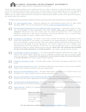 Fillable Online Lender Application Submission Checklist Fax Email Print ...
