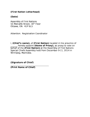(First Nation Letterhead) Doc Template | pdfFiller