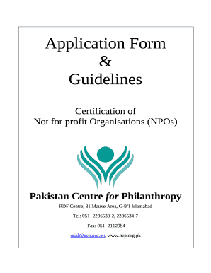 Not for profit Organisations (NPOs) Doc Template | pdfFiller