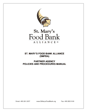 Fillable Online SMFBA Food Bank Mission Statement Fax Email Print ...