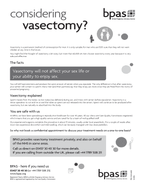 Vasectomy Nhs