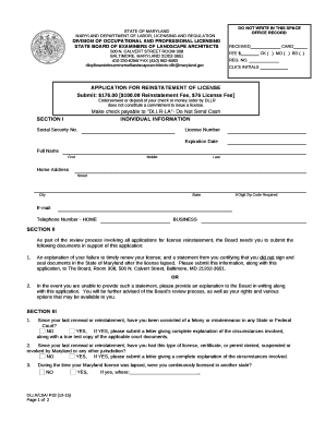 As part of the review process involving all applications for license ...