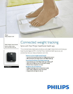 Fillable Online The connected body analysis scale provides accurate ...