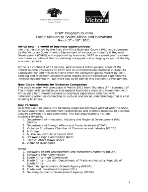 Draft Program Outline Doc Template | pdfFiller