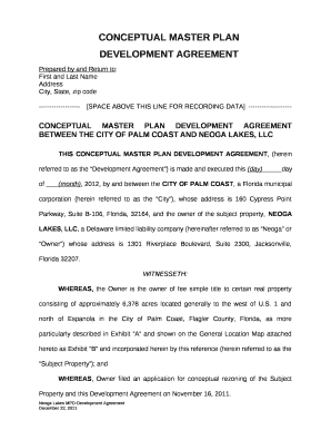 CONCEPTUAL MASTER PLAN Doc Template | pdfFiller