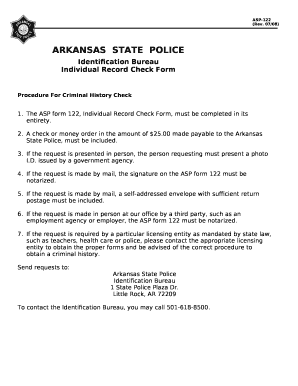 Individual Record Check Doc Template | pdfFiller